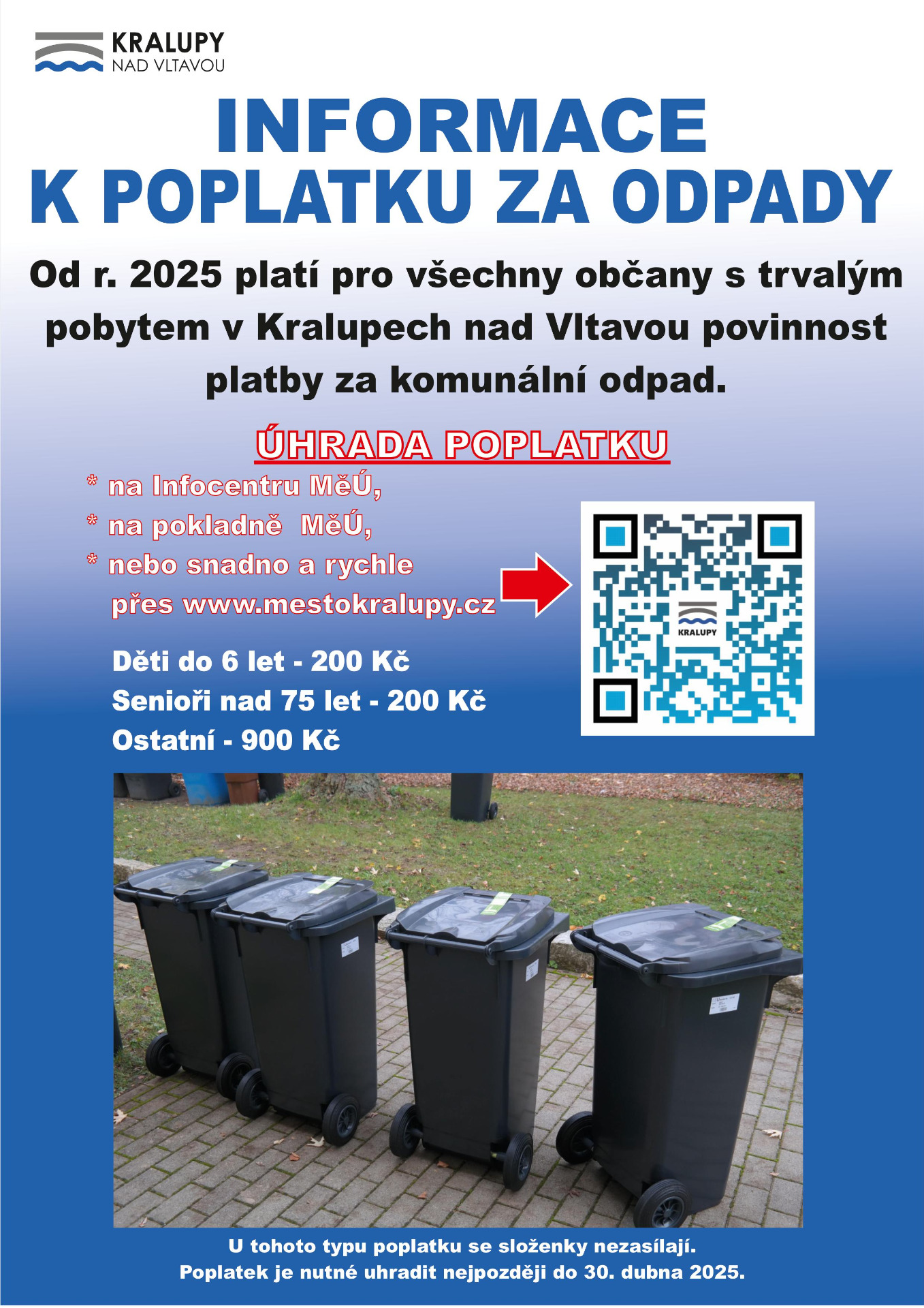 Informace k poplatku za odpad r. 2025 :: Tylova735